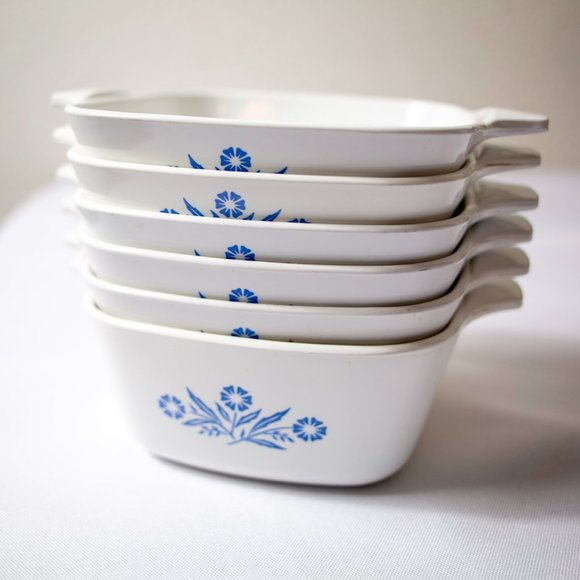 Corningware | Kitchen | Vintage Corningware Dishes Set Of 6 222oz ...